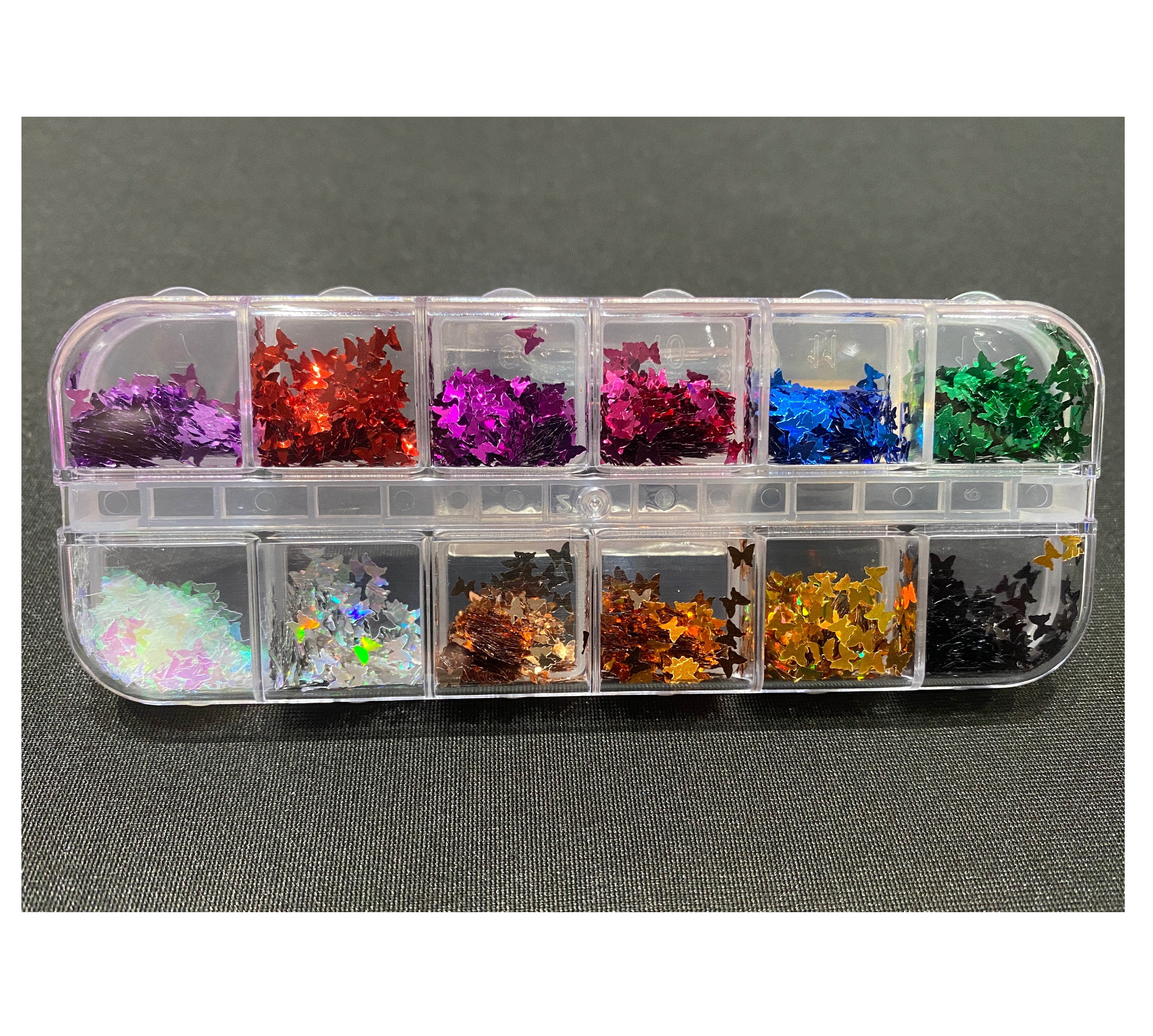 Décos Coffret de 12 Papillons Métalliques – Carousse Distributions